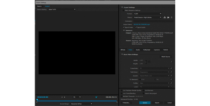 Best Export Settings For Premiere Pro YouTube Insta TikTok 
