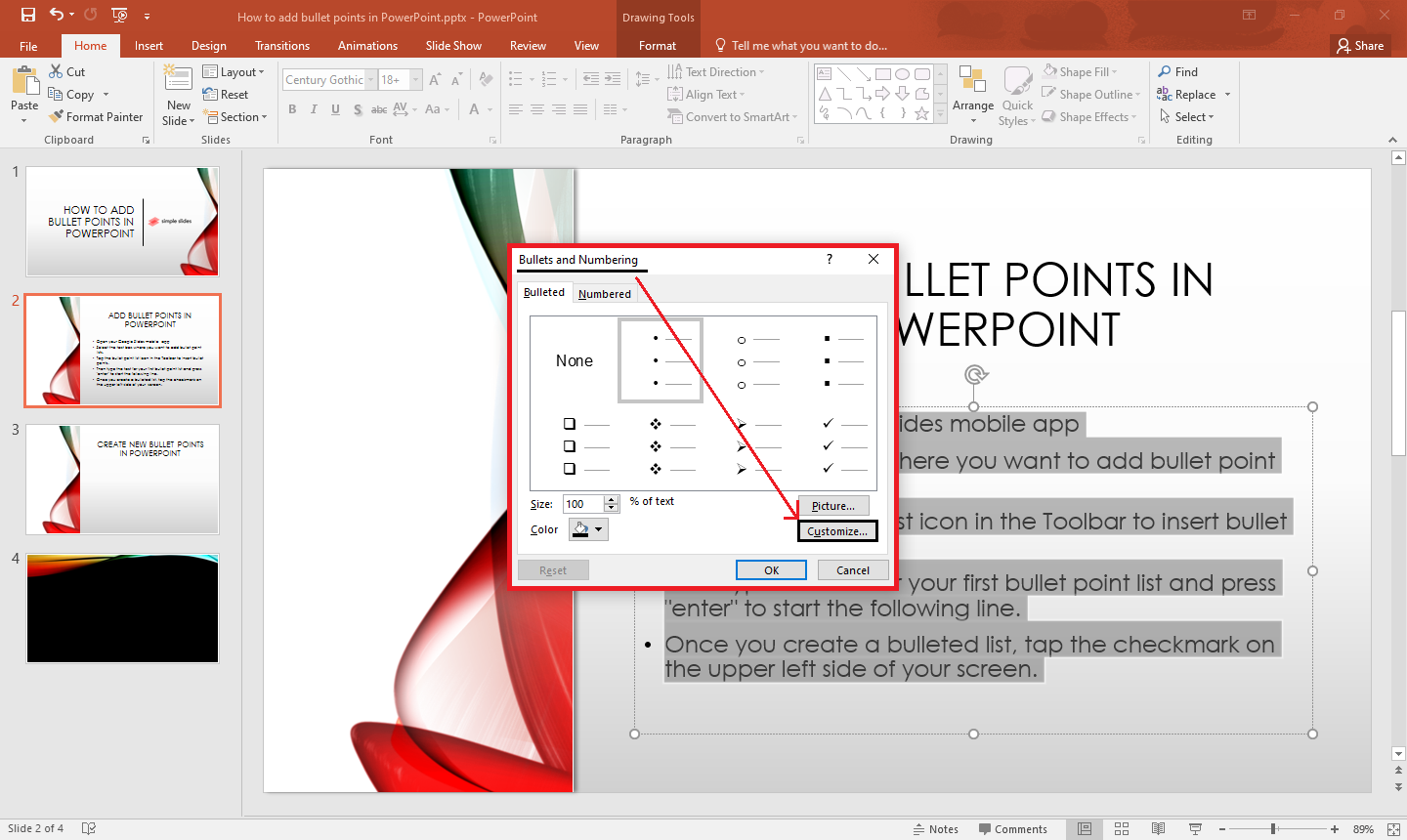 How To Add Bullet Points In PowerPoint In 3 Easy Steps