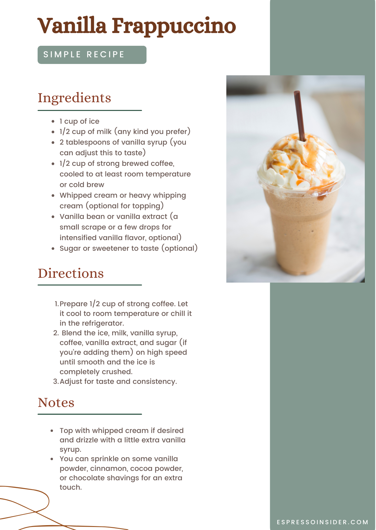Homemade Vanilla Frappucino Recipe: Delicious And Refreshing - Sip Back ...