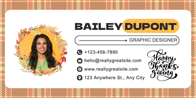 Top Thanksgiving Email Signature Ideas & Examples - Octeth