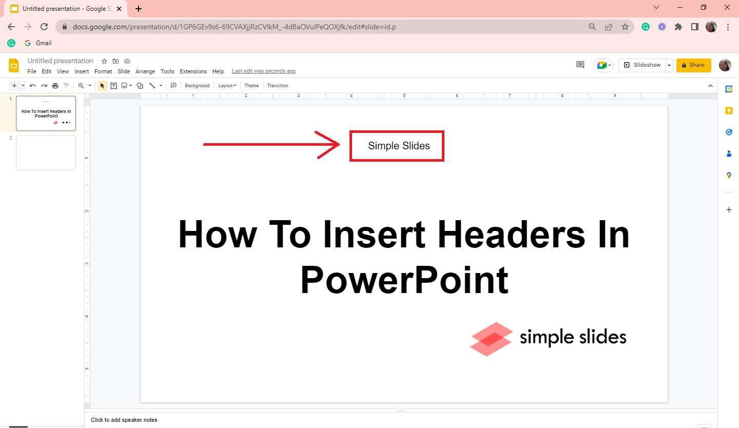  How To Insert A Header In Google Slides In 5 Easy Steps