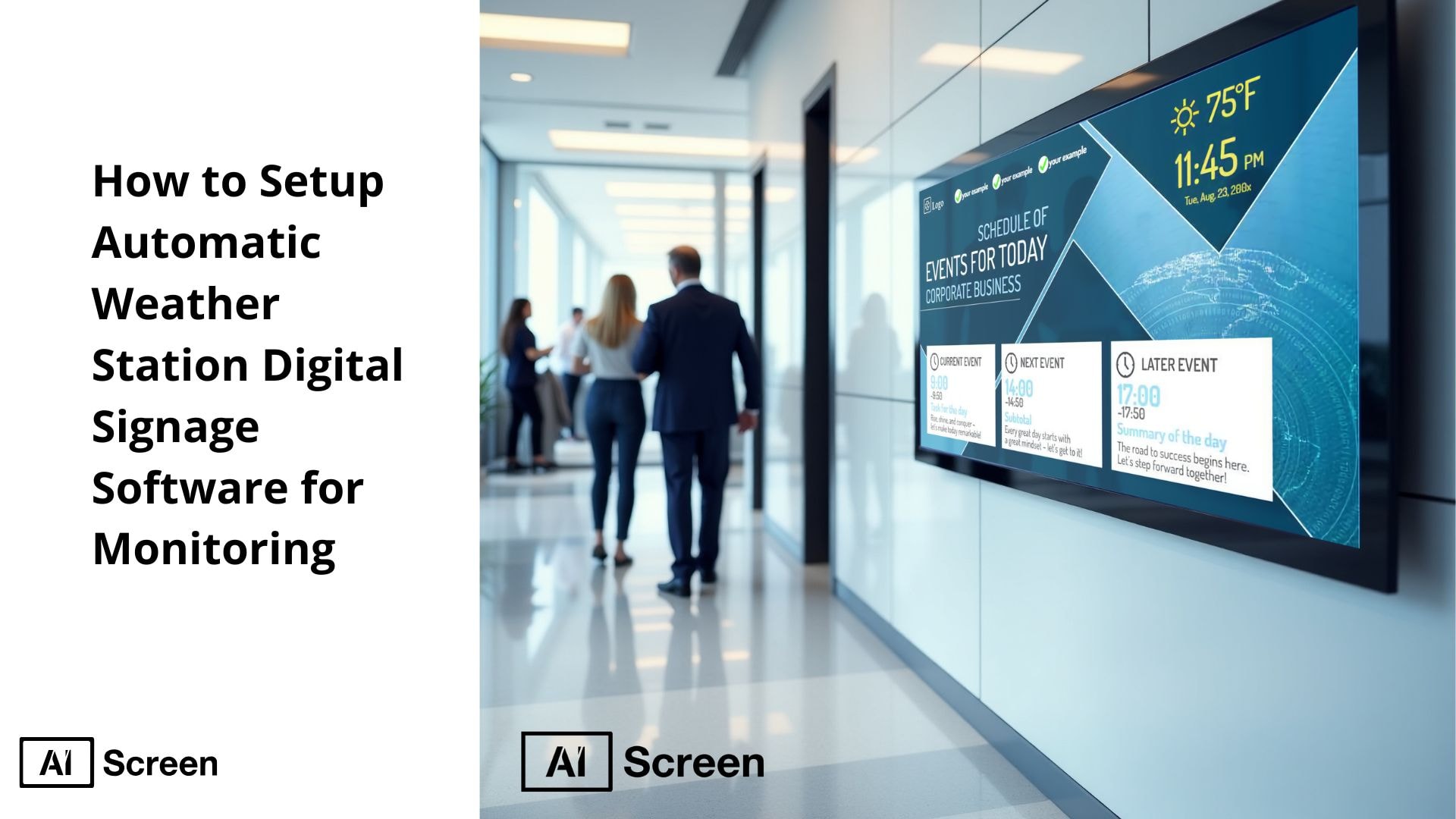How to Setup Automatic Weather Station Digital Signage Software for ...