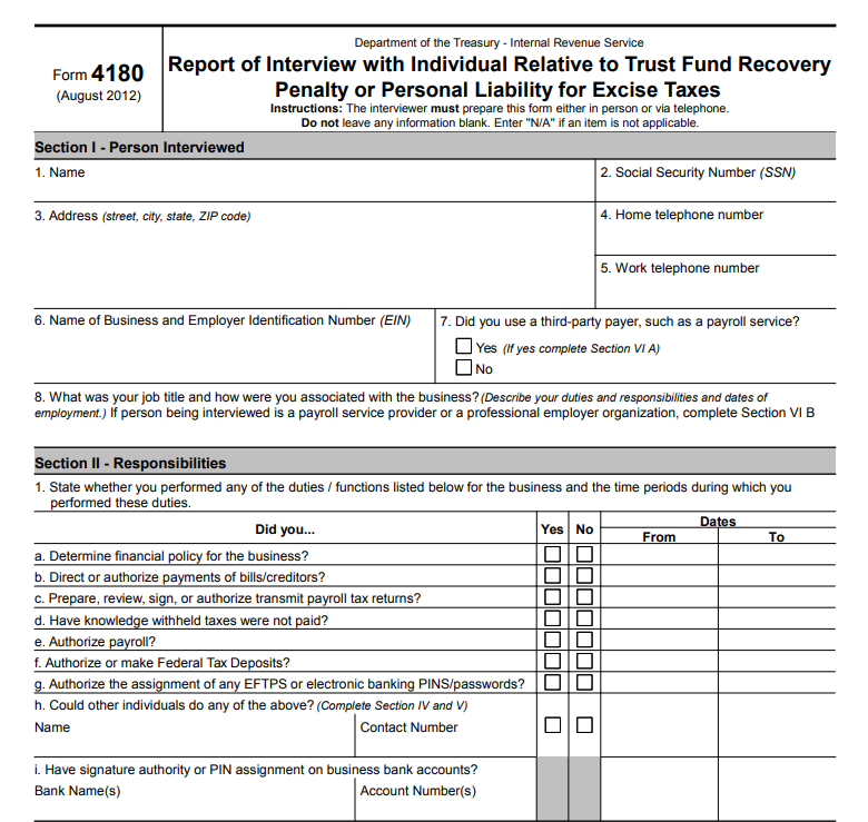 Personal Liability for IRS Business Tax Debt? - Paladini Law