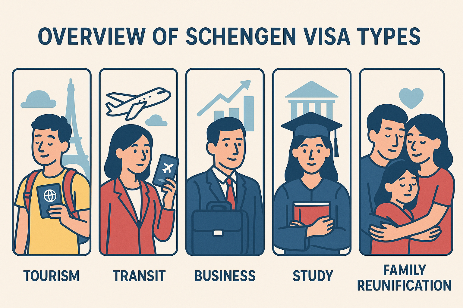 Types of Schengen Visas - Afaq Al Hijra
