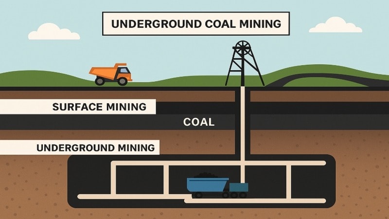Underground Coal Mining:Methods, Equipment & Safety Insights