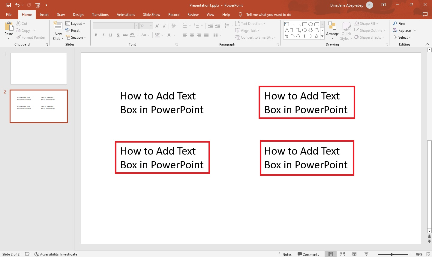 5 Steps To Add Text Box In PowerPoint