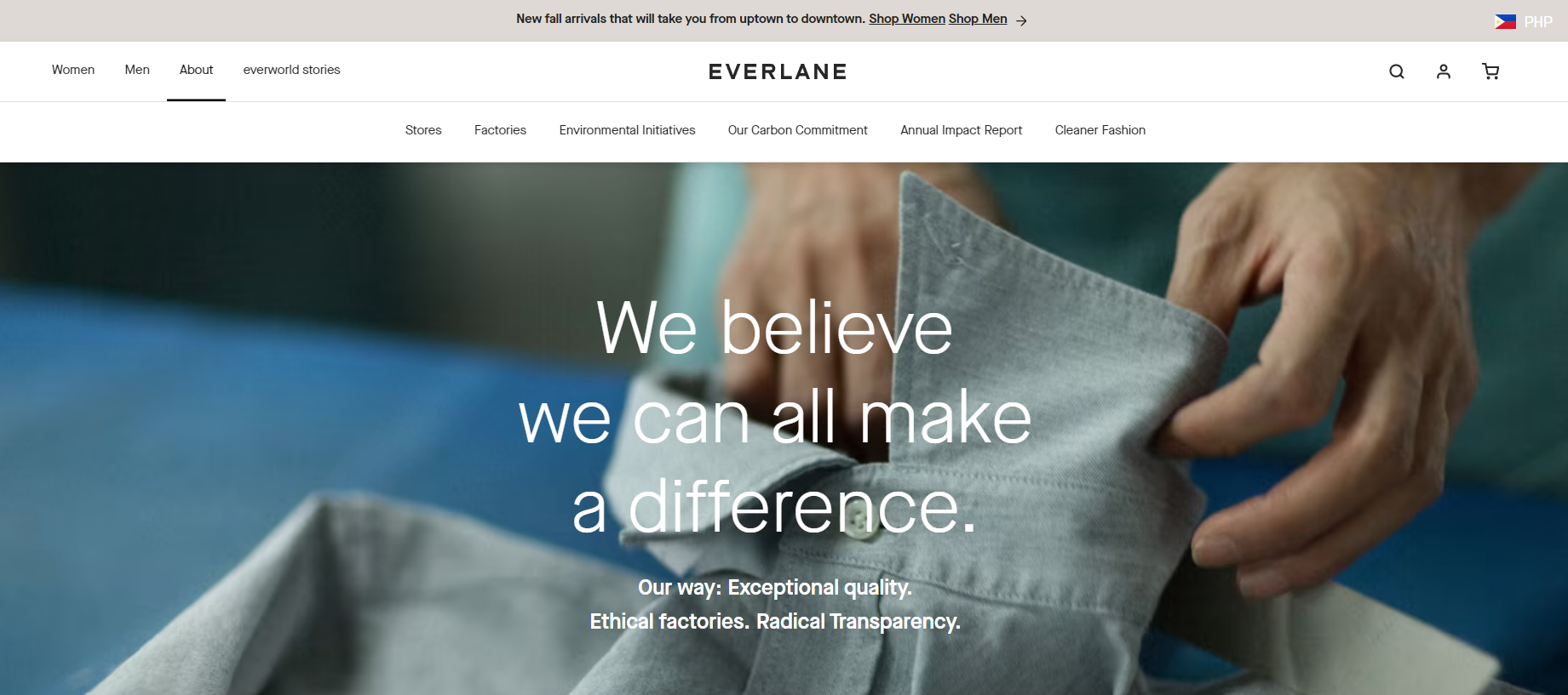 eCommerce About Page Examples