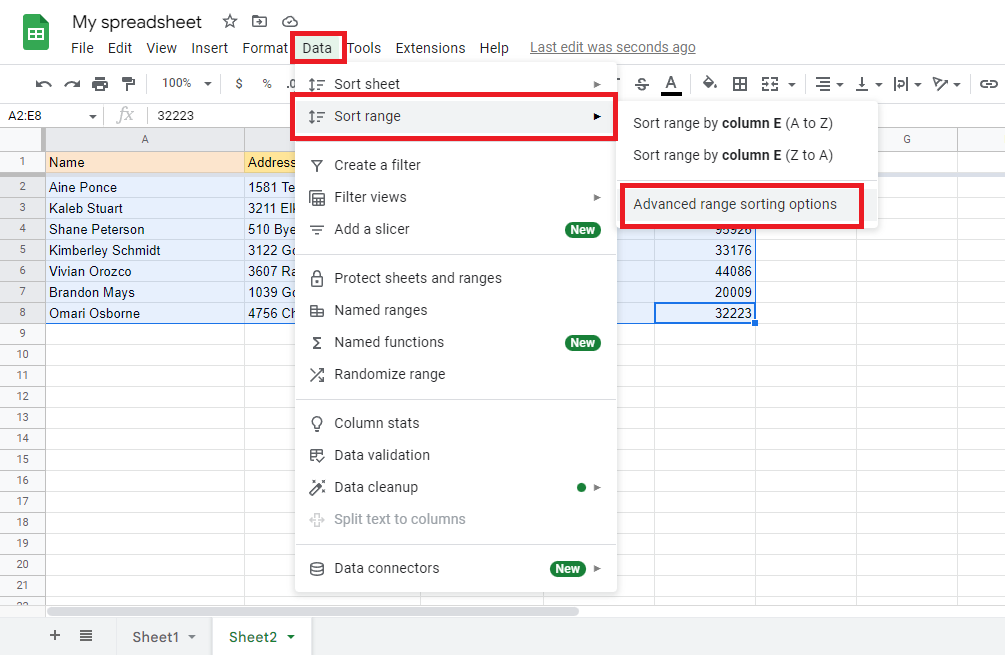 How To Sort In Google Sheets Quick And Easy Methods