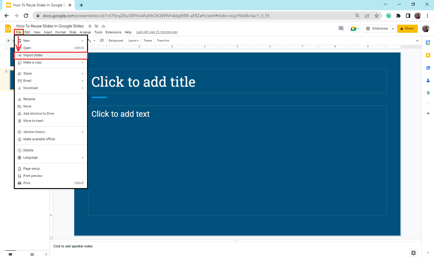 How To Reuse Slides In Google Slides A Step By Step Guide