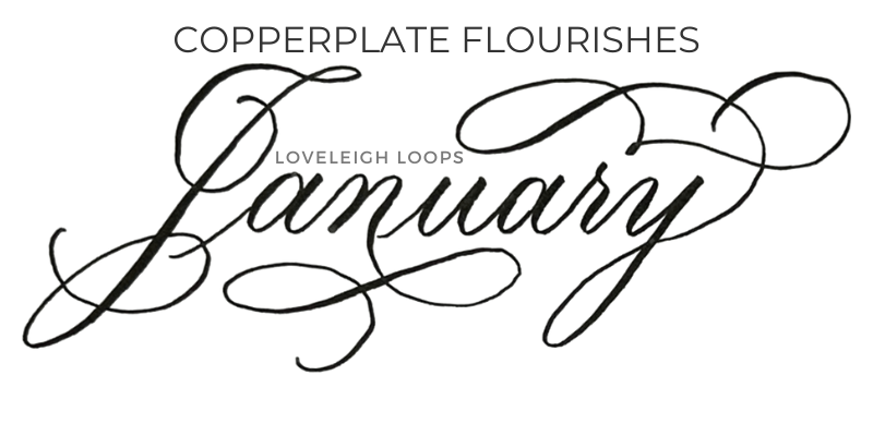 How To Write January In Calligraphy (Tutorial: 8 Styles) — Loveleigh Loops