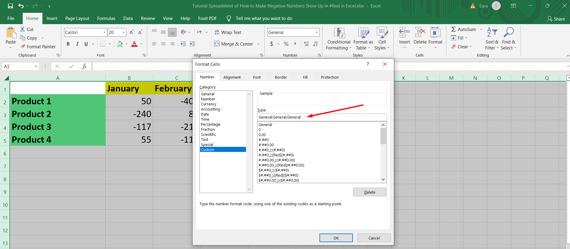 How To Make Negative Numbers Show Up In Red In Excel