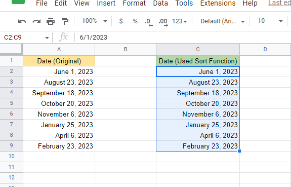 How To Sort By Month In Google Sheets In 4 Easy Steps