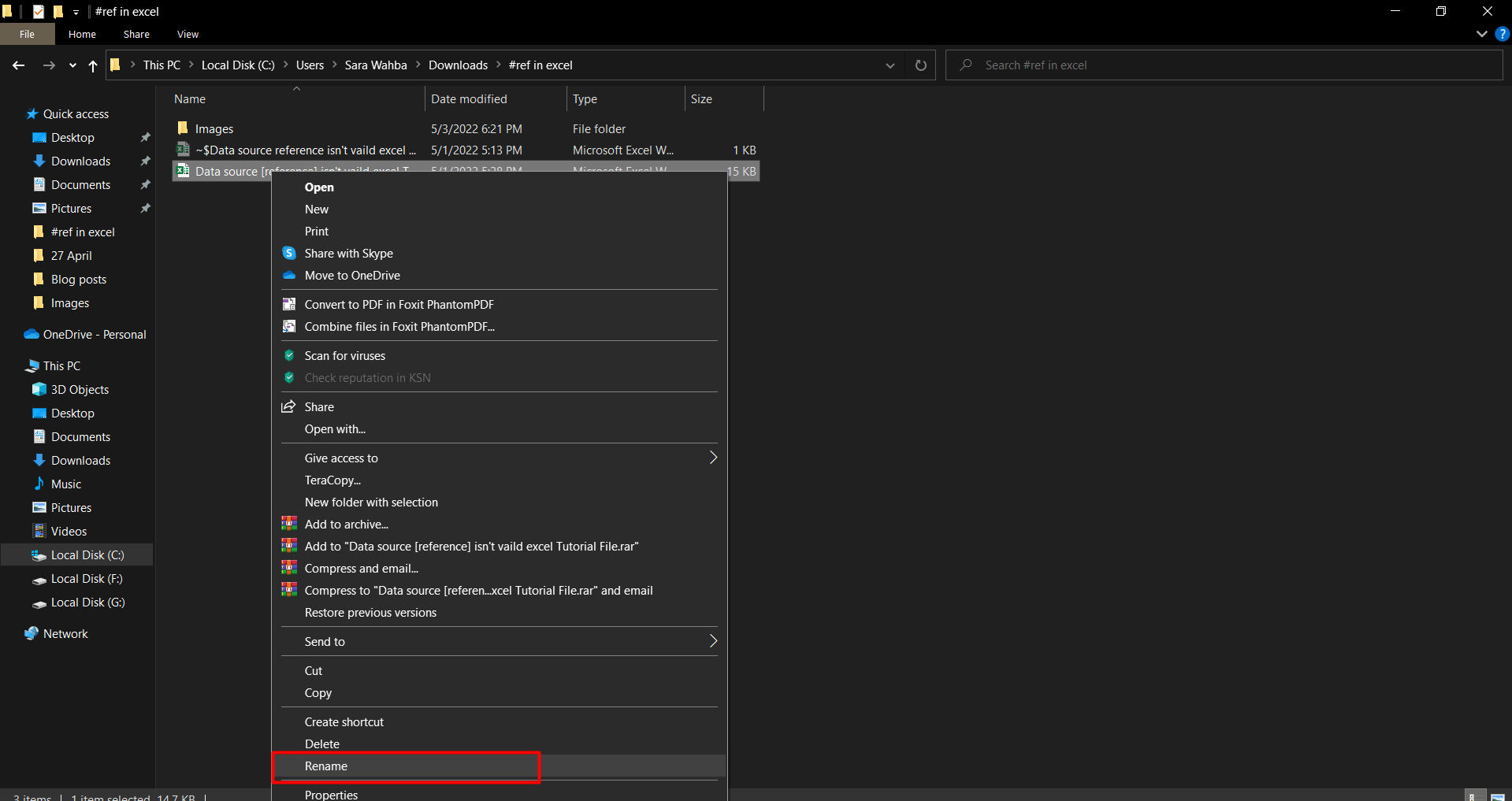 A Reference Isn t Valid Excel Error