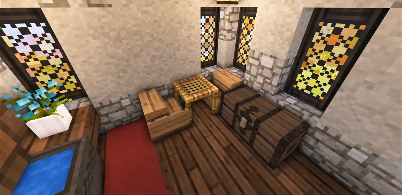 Minecraft Medieval House Interior
