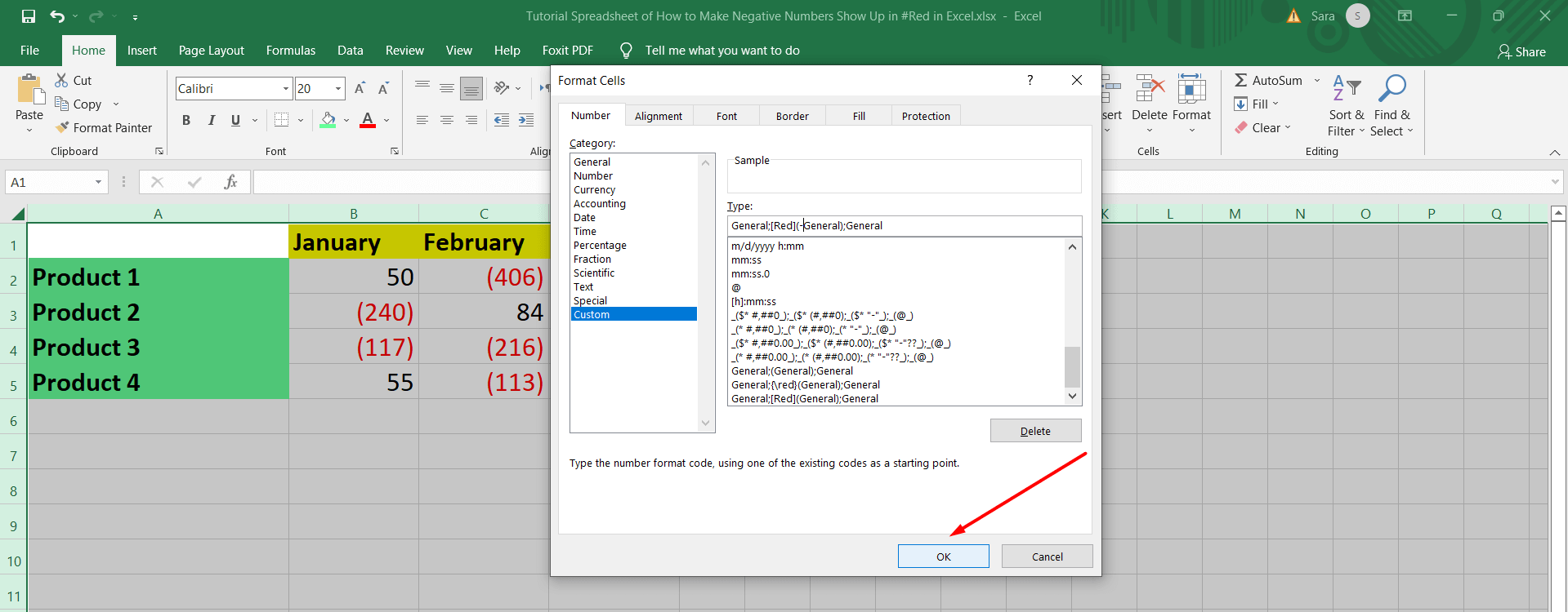 How To Make Negative Numbers Show Up In Red In Excel