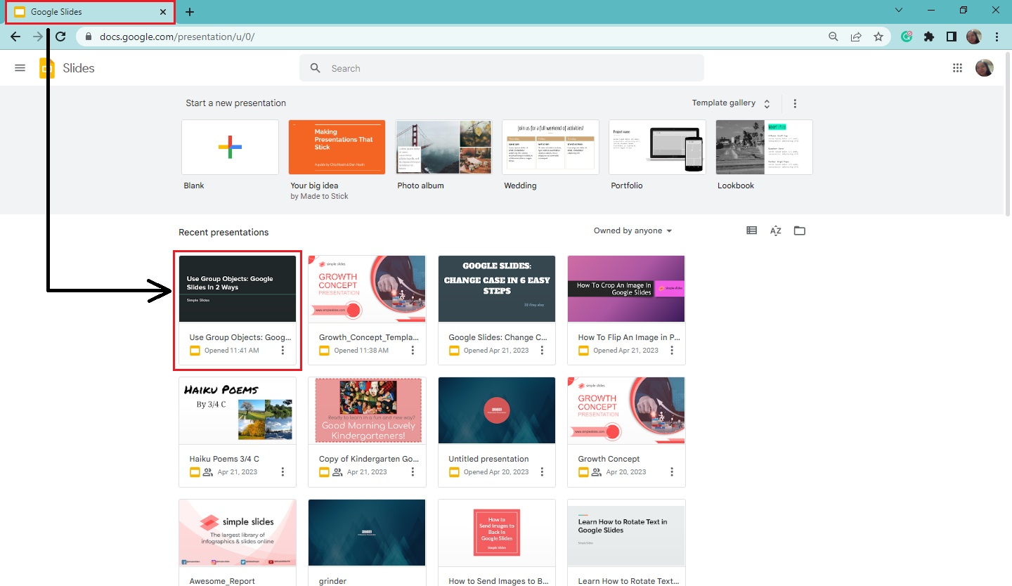 Use Group Objects Google Slides In 2 Ways
