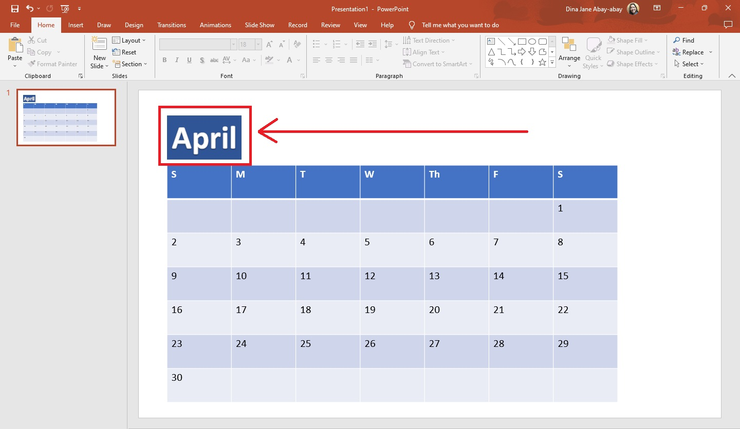 How To Make A Calendar In PowerPoint In 2 Ways