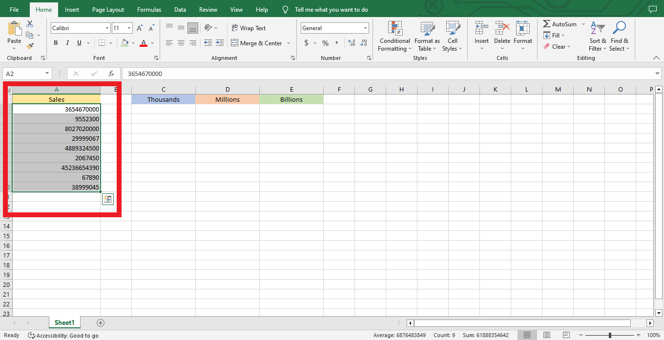 Learn How to Excel Format Millions, Thousands, and Billions