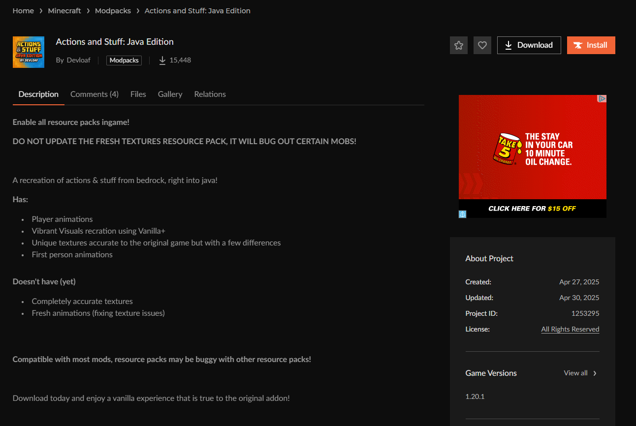 Minecraft Actions And Stuff Resource Pack: Ultimate Guide