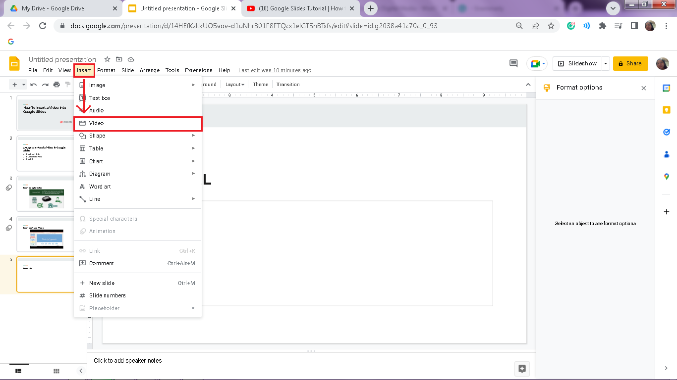 Learn How To Insert A Video Into Google Slides