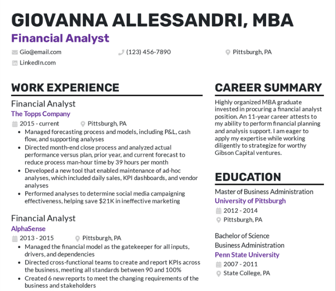 How To Put MBA on Resume? Expert Tips & Samples | ResumePerk