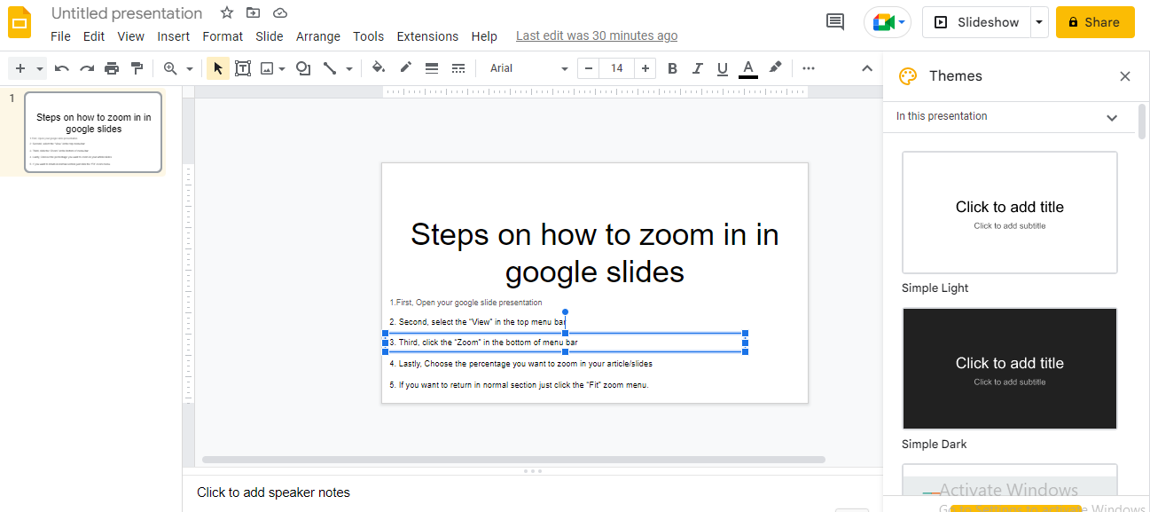  How To Zoom In On Google Slides 2 Quick And Easy Options