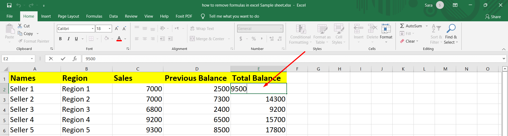How To Remove Formulas In Excel