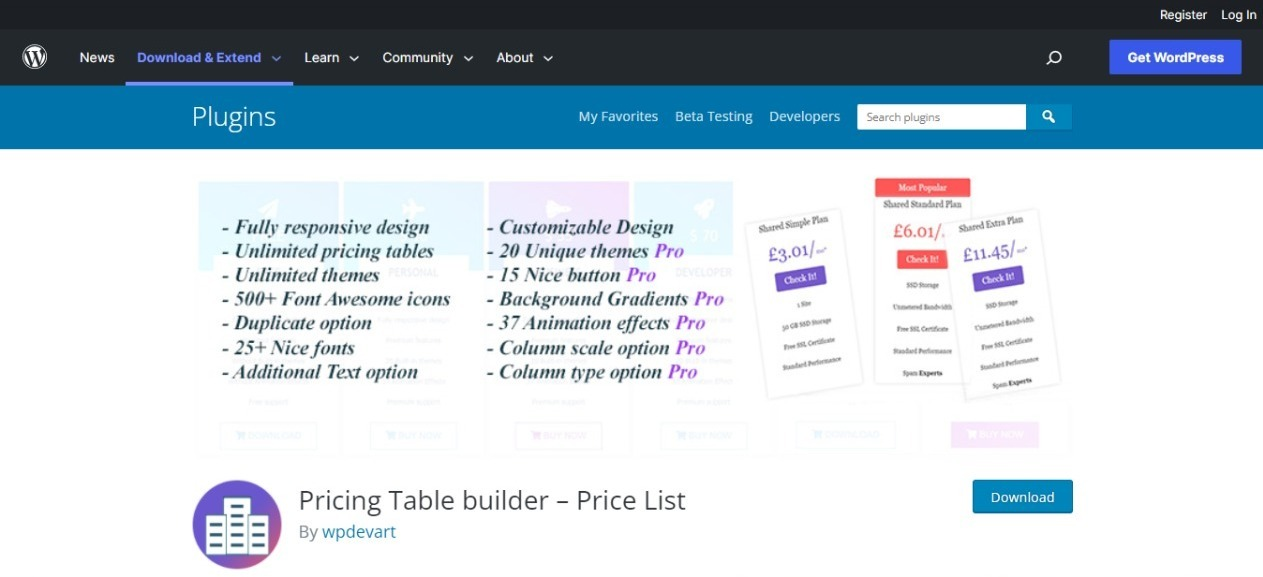 Pricing Table: 10 Best WordPress Pricing Table Plugins For WordPress