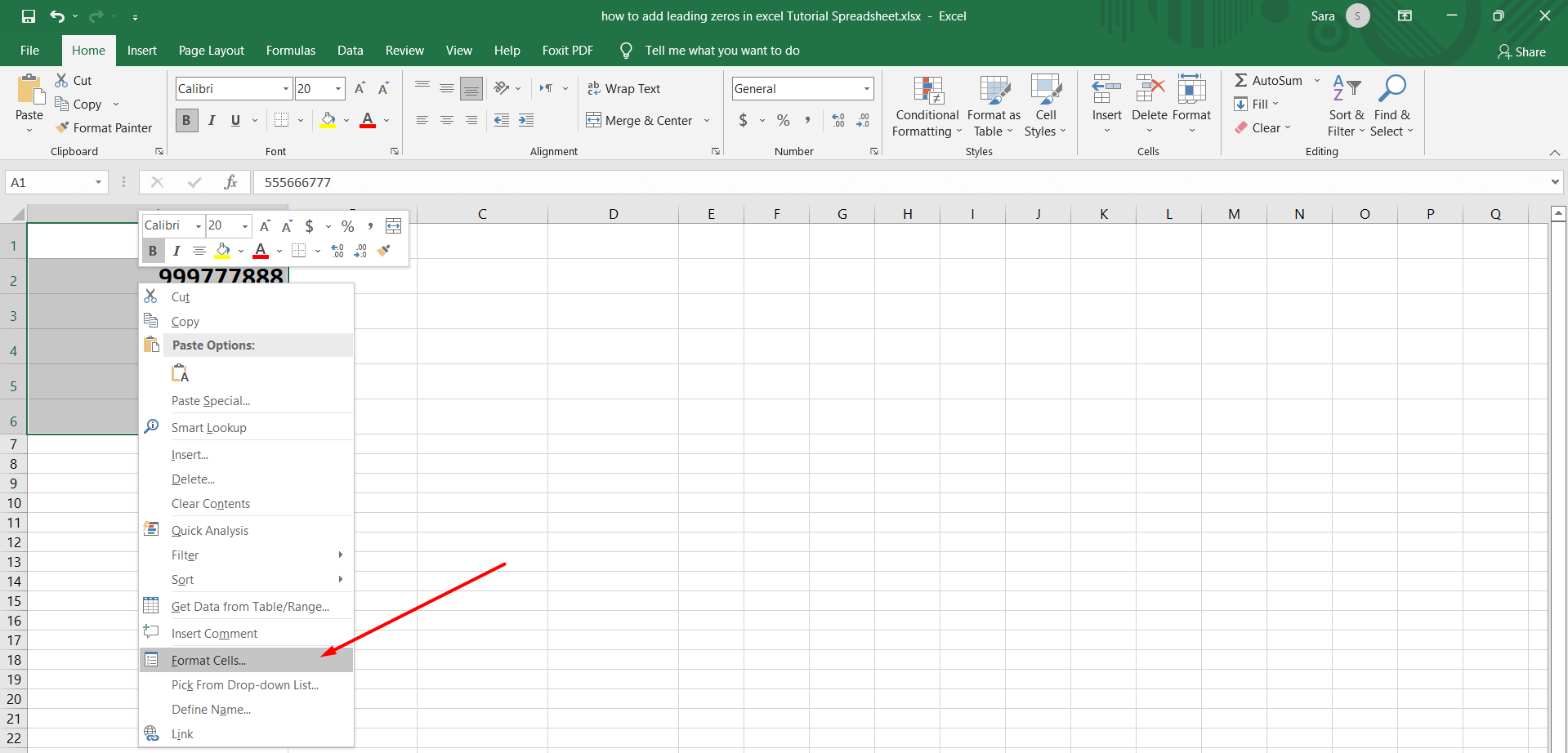 How To Add Leading Zeros In Excel