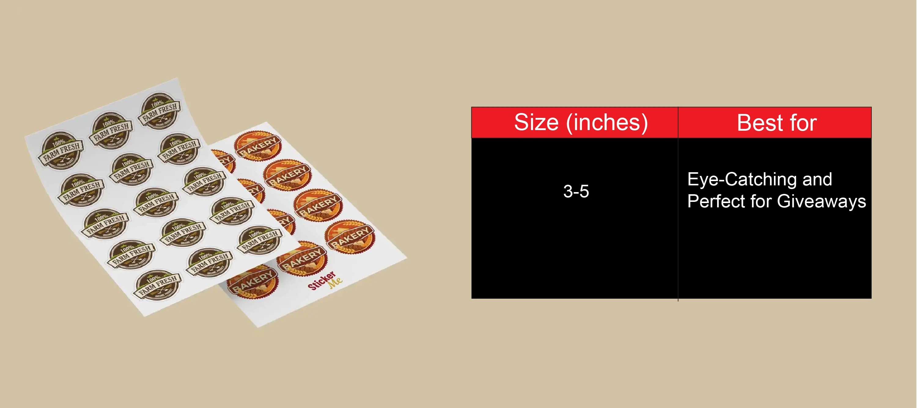 Best Sticker Sizes for Packaging & Promotions