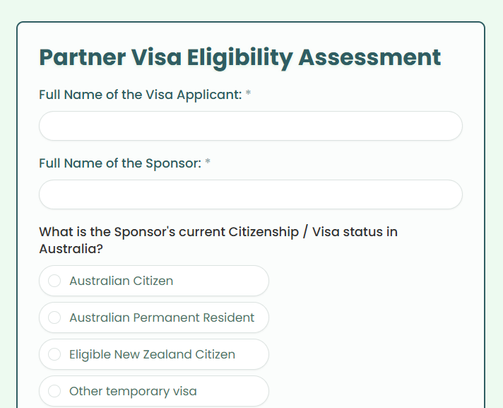 Check Your Partner Visa Eligibility with Our Free Online Assessment ...