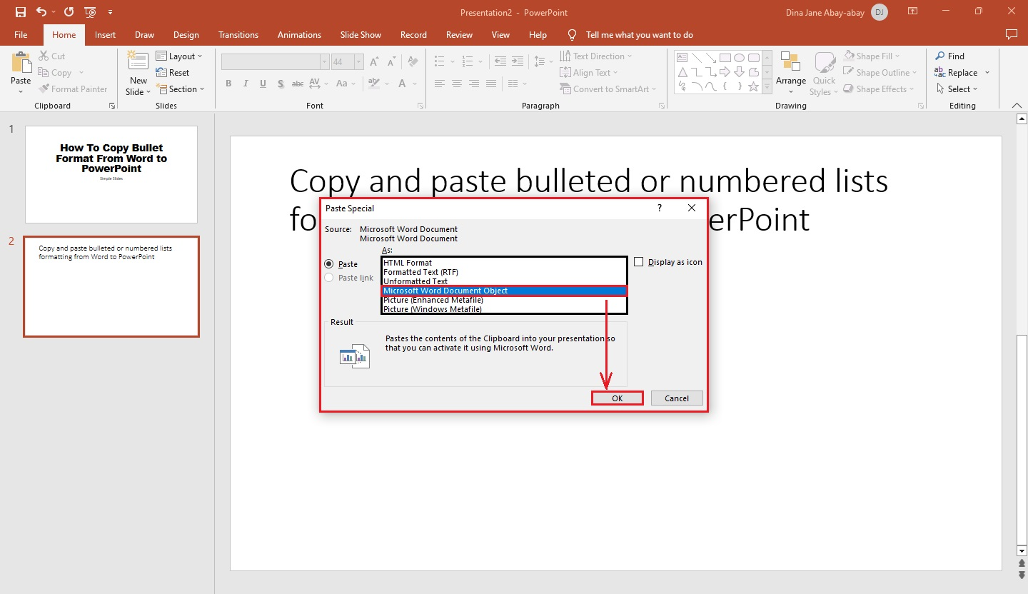 How To Copy Bullet Format From Word To PowerPoint In 8 Easy Steps