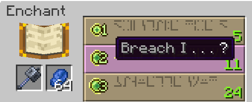 Minecraft 1.21 Mace Enchantments: Breach Enchantment