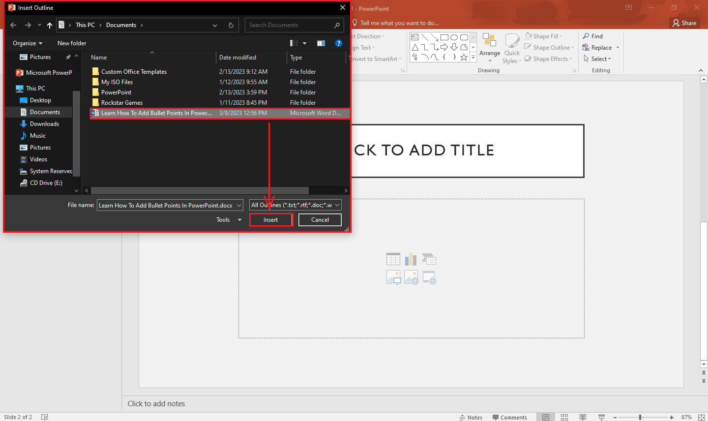 Discover How To Add New Slides From Outline In PowerPoint