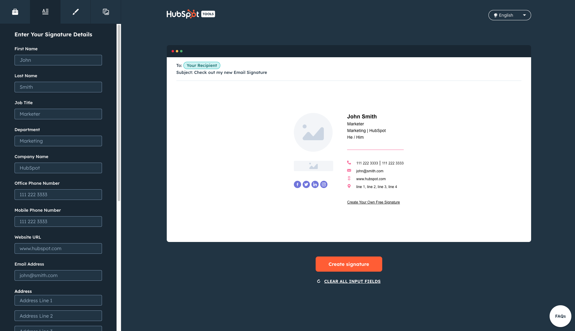 How HubSpot Email Signature Generator Works - Octeth
