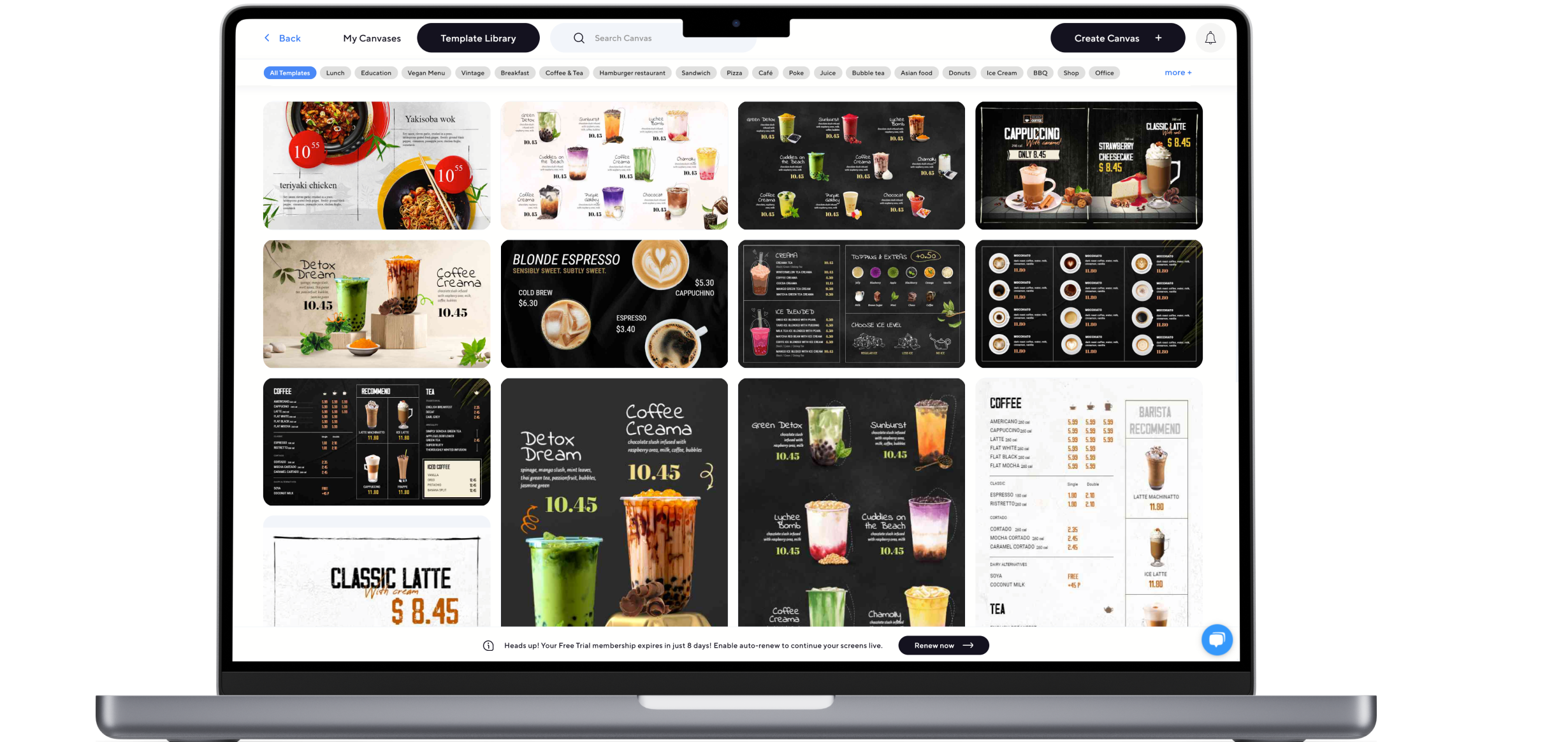 How To Design Free Restaurant Digital Menu Board Templates?