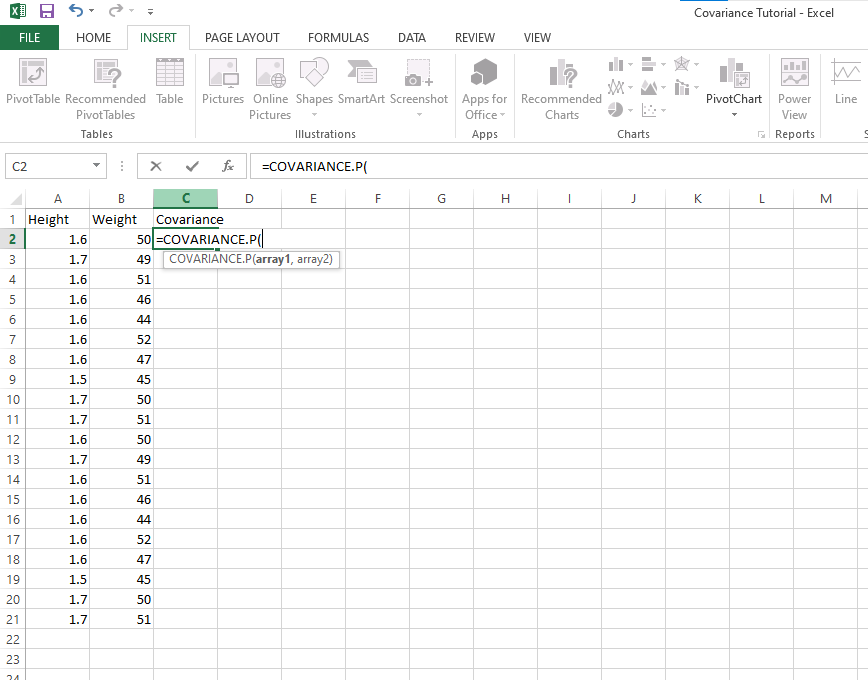 How to Calculate Covariance in Excel – Wisesheets Blog