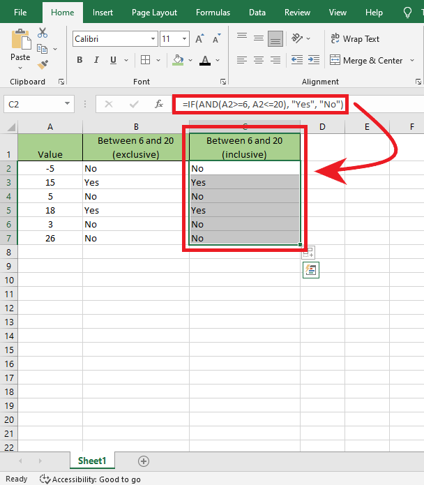 Excel IF Between Two Numbers Function What Is It 