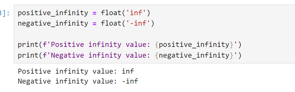 Python Infinity How To Represent Using Inf Examples