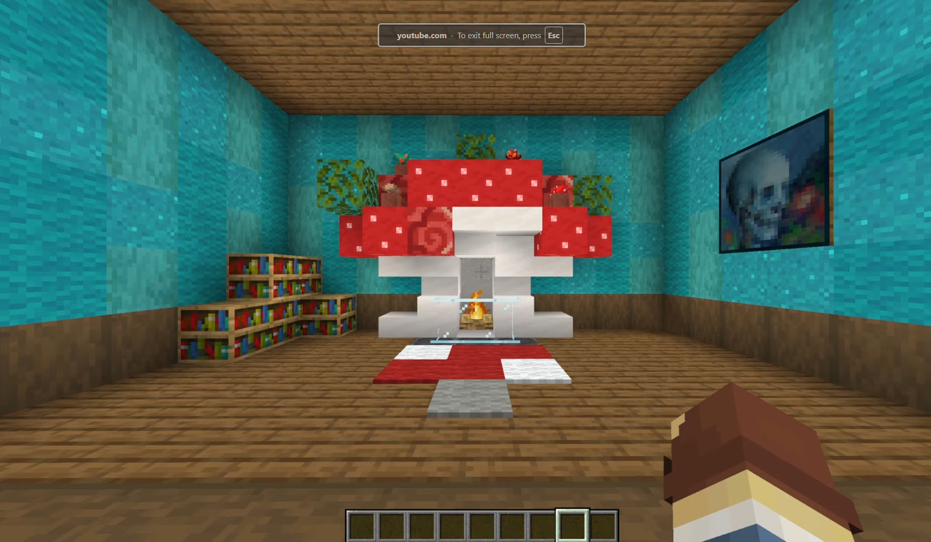 Minecraft Mini Fireplace