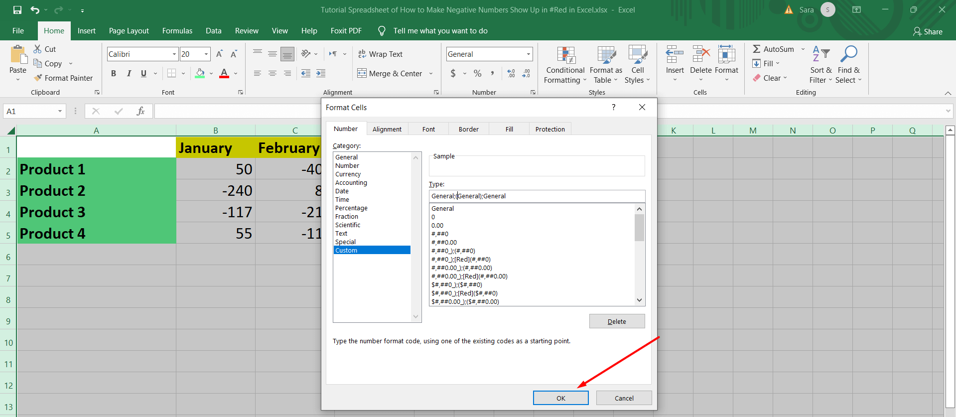 How To Make Negative Numbers Show Up In Red In Excel