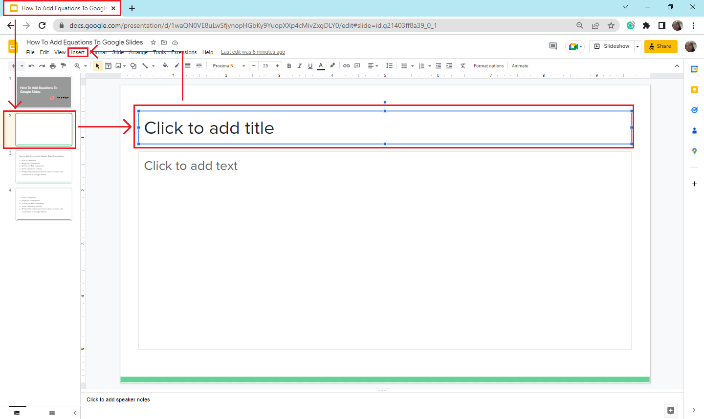 How To Add Equations To Google Slides In 6 Easy Steps