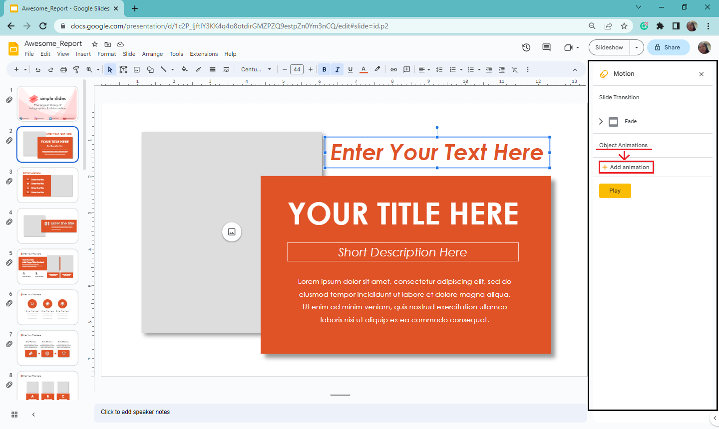 How To Add Animation To Google Slides Step by Step Guide